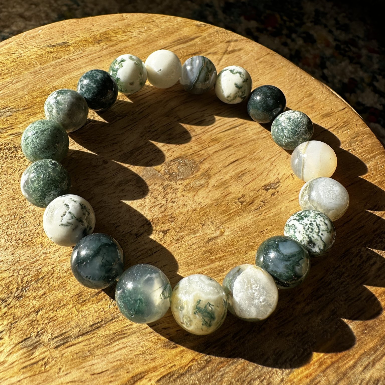 Bracelet Agathe arbre 12mm | Warren Shanti - Accordeur vibratoire